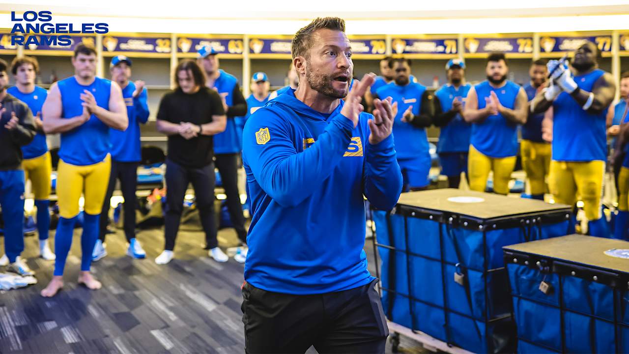 VICTORY PHOTOS: Inside the locker room after Rams defeat Bills 44-42