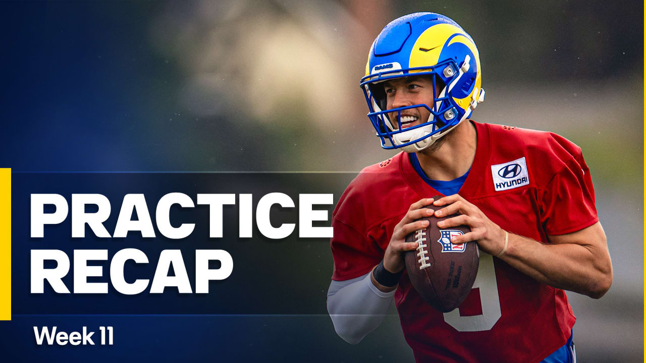 Los Angeles Rams Practice Recap | Week 11 vs. Seattle Seahawks ...
