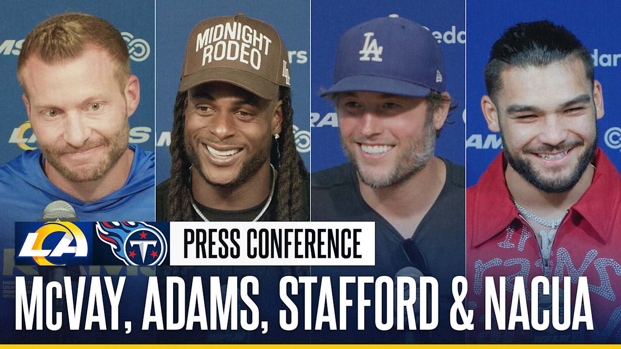 Los Angeles Rams Week 2 postgame press conference - Head coach Sean McVay, wide receiver Davante ...
