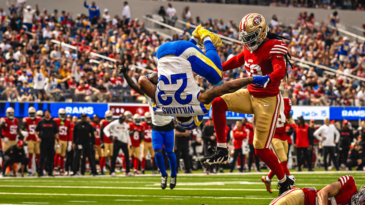 Matthew Stafford's no-look throw, Kyren Williams' flipping touchdown ...