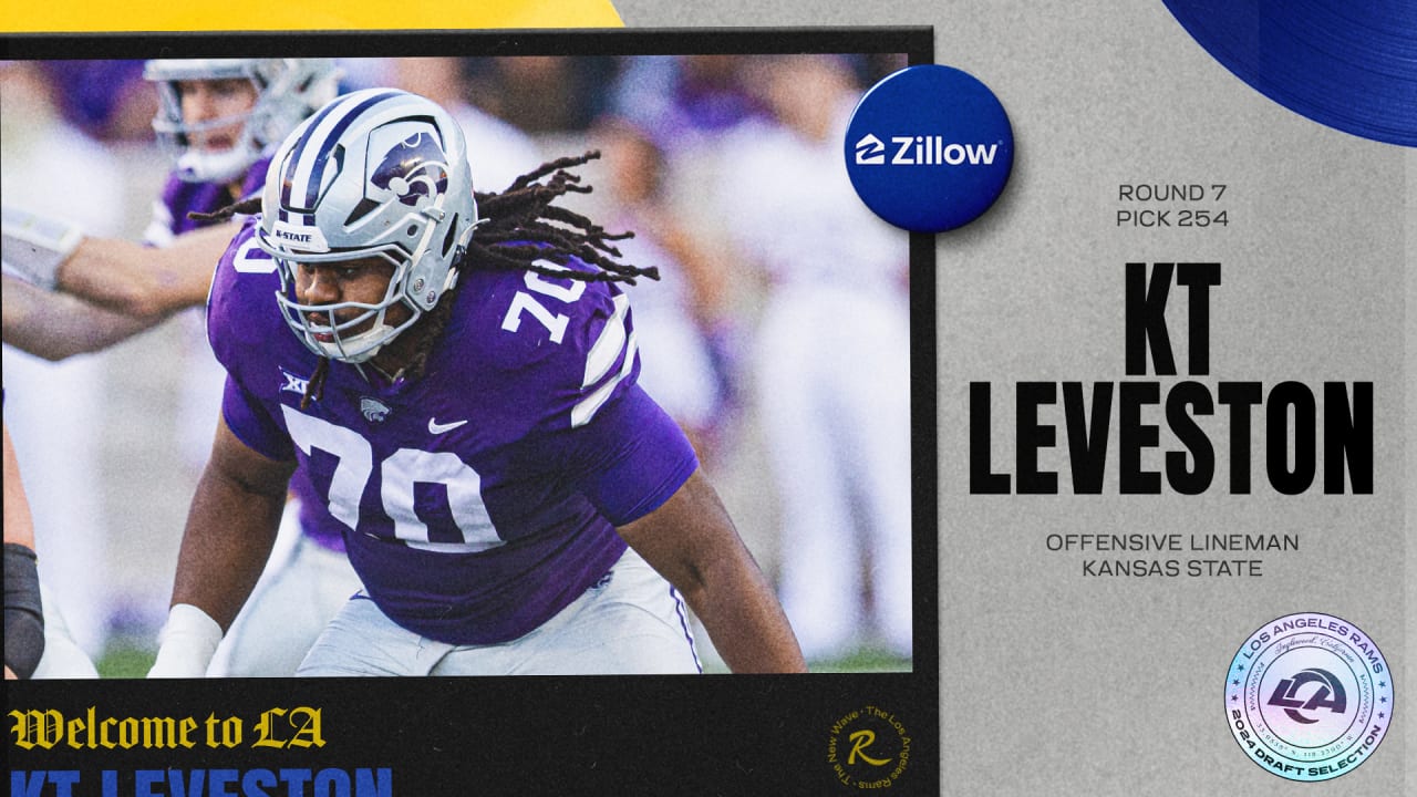 2024 NFL Draft: Offensive lineman KT Leveston, Kansas State, Round 7 ...