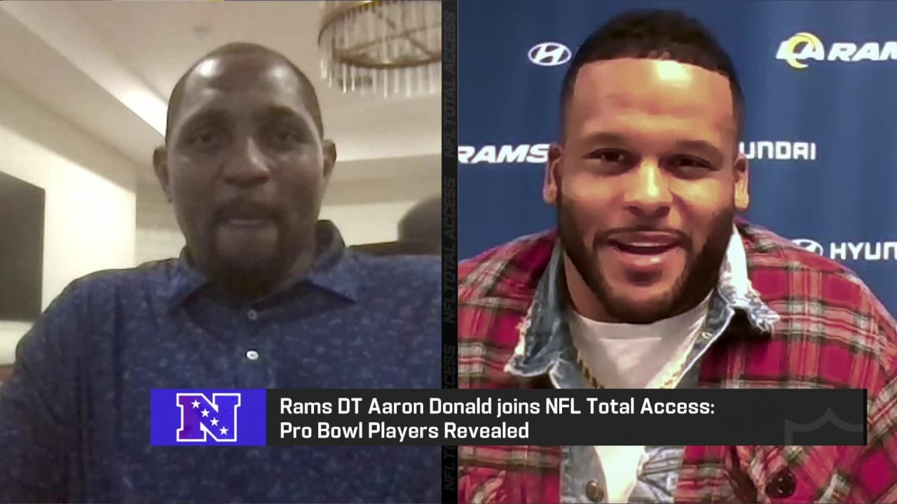 Aaron Donald talks to Ray Lewis about receiving his tenth Pro Bowl ...