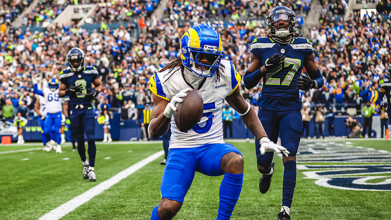 Demarcus Robinson Matthew Stafford touchdown | Los Angeles Rams Highlights | Week 9 vs. Seattle ...