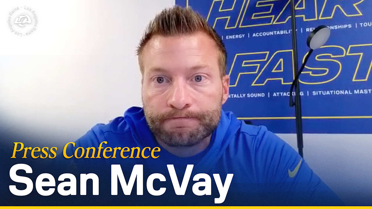 Sean McVay Demarcus Robinson | Los Angeles Rams head coach Sean McVay ...