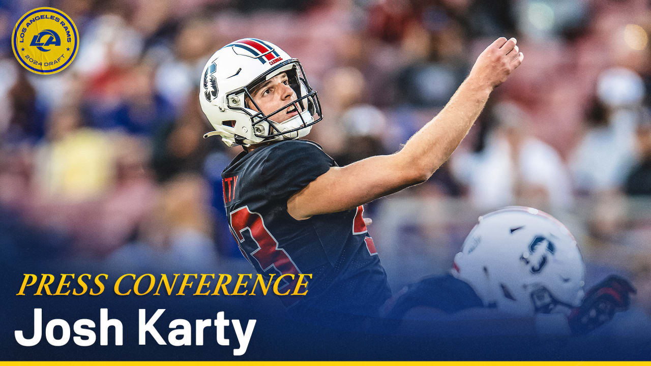 Rams 2024 NFL Draft Press Conference | Josh Karty on why he’s excited ...