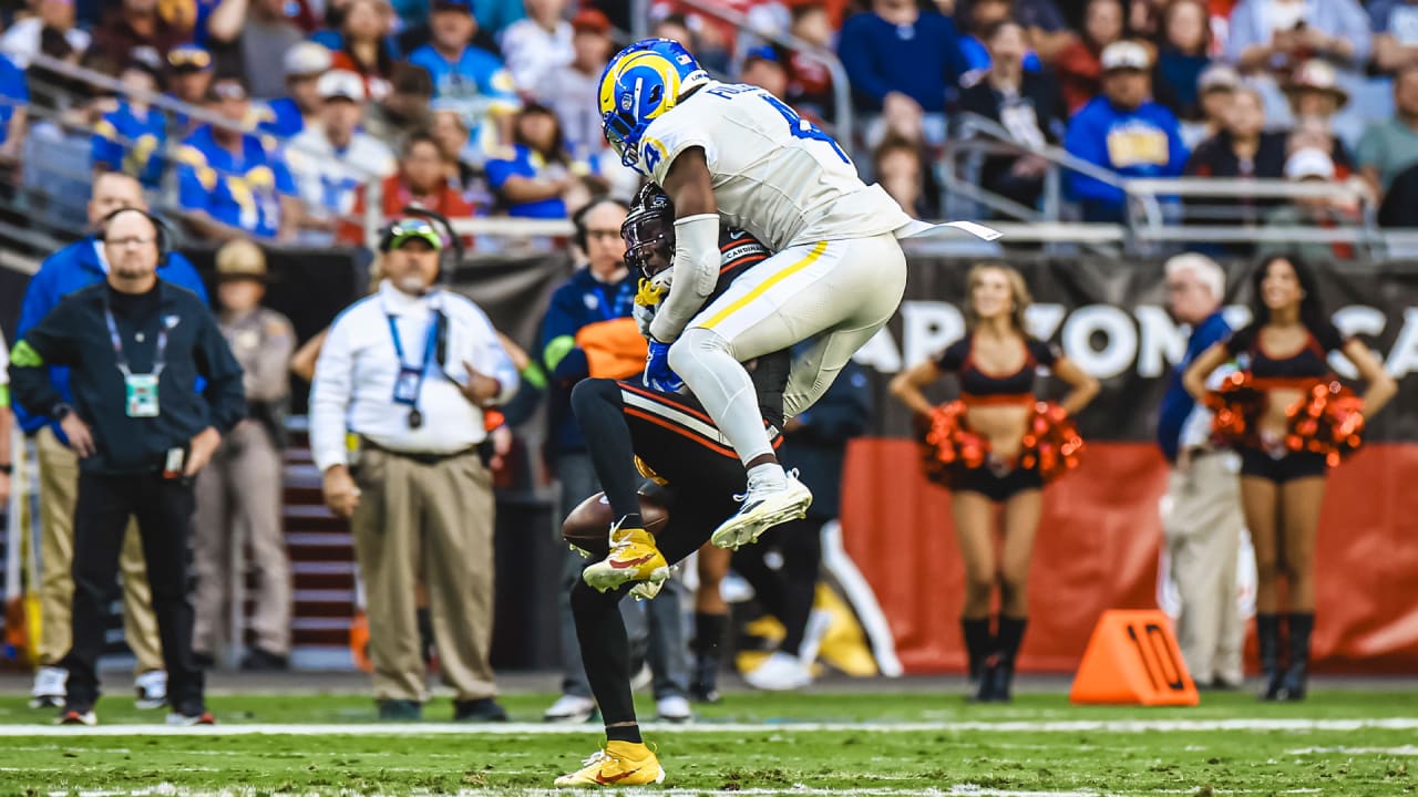 Los Angeles Rams defensive back Jordan Fuller's pass breakup denies ...
