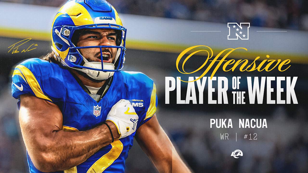 Rams wide receiver Puka Nacua named NFC Offensive Player of the Week for Week 4