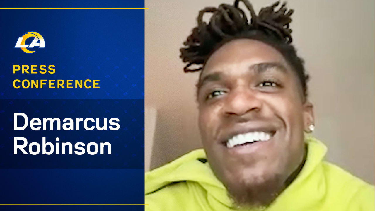 Los Angeles Rams Press Conference | Wide receiver Demarcus Robinson ...