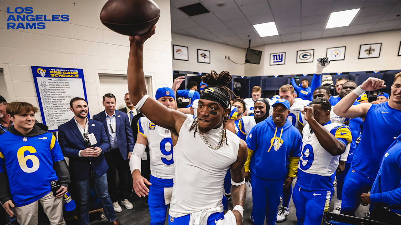 VICTORY PHOTOS: Inside the locker room after Rams overtime win vs. Seahawks