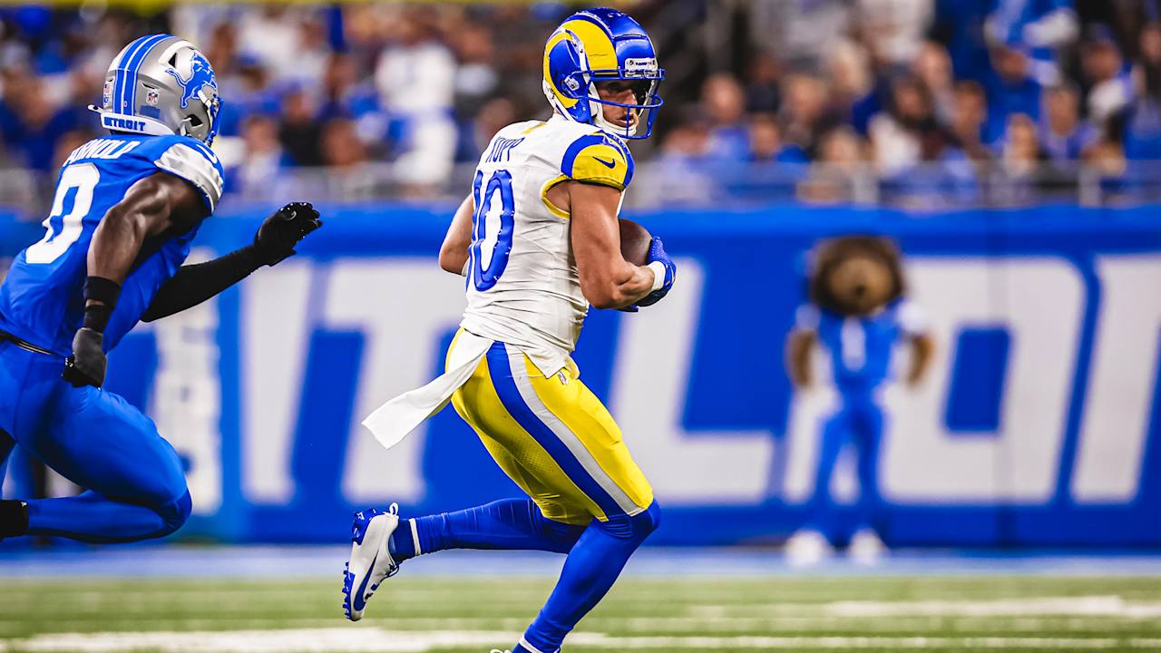 Matthew Stafford Cooper Kupp 21-yard pass Lions | Los Angeles Rams Highlights | Rams quarterback ...