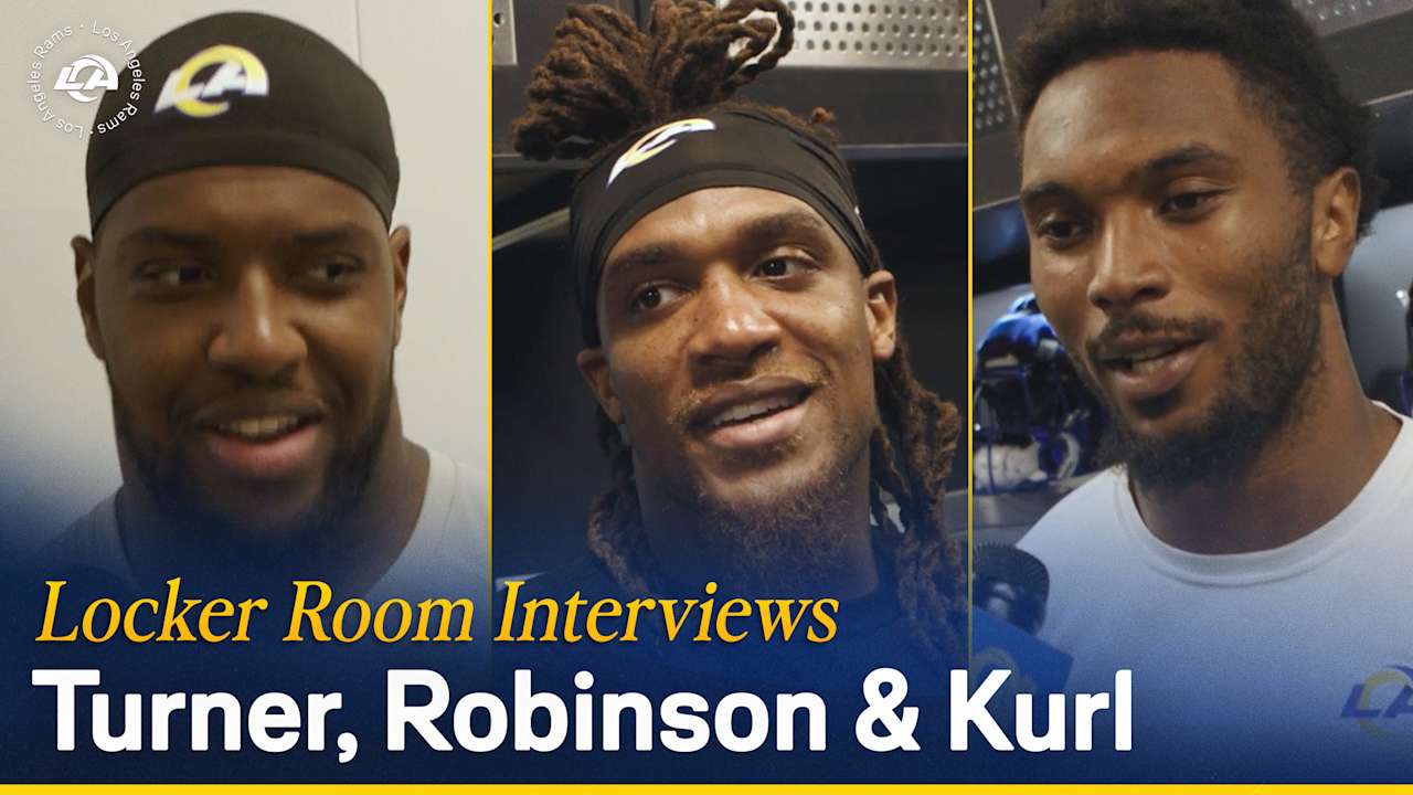 Kobie Turner Demarcus Robinson Kam Curl Interviews | Los Angeles Rams ...