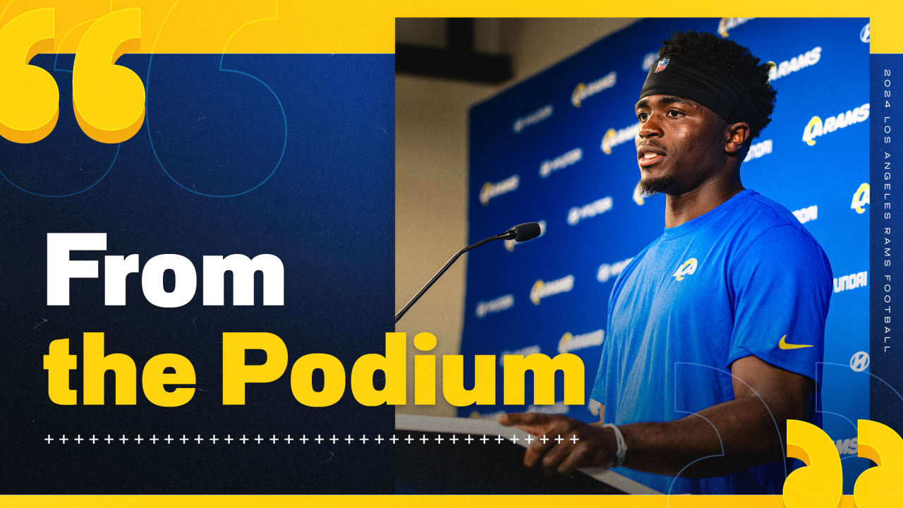 From the Podium: Rams' Cooper Kupp, Kobie Turner, Demarcus Robinson ...