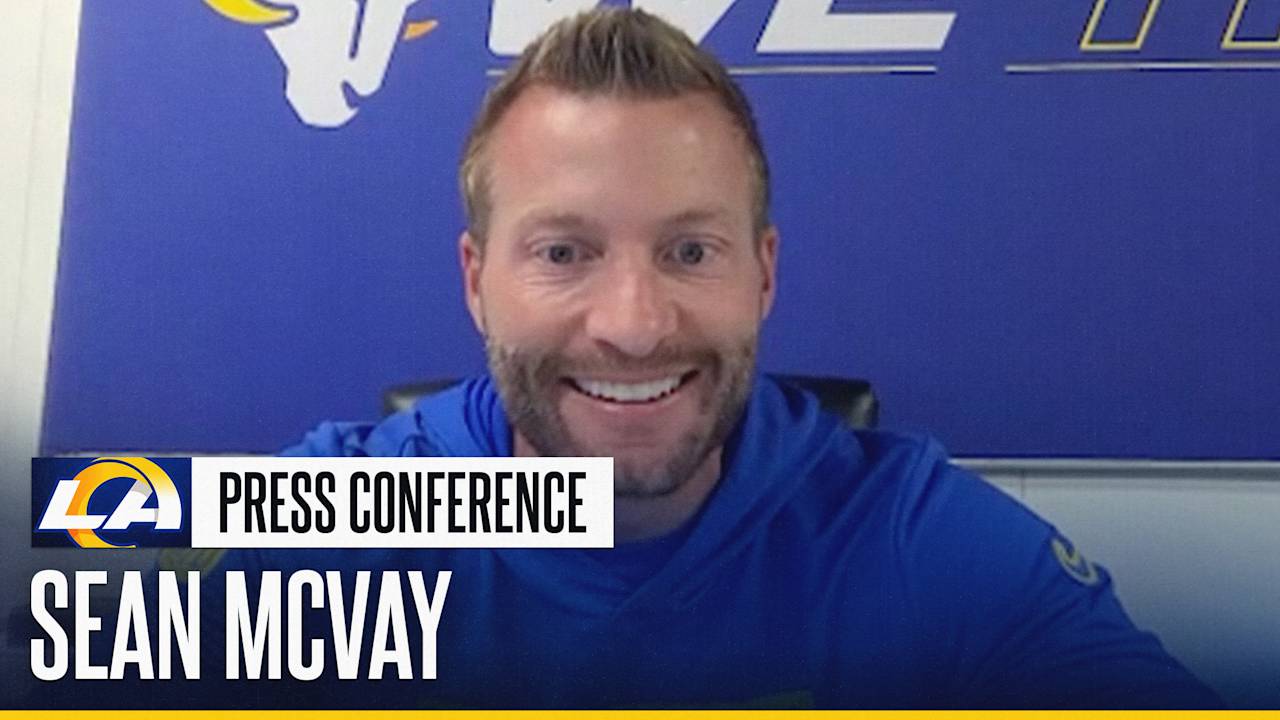 Los Angeles Rams head coach Sean McVay press conference | Signing ...