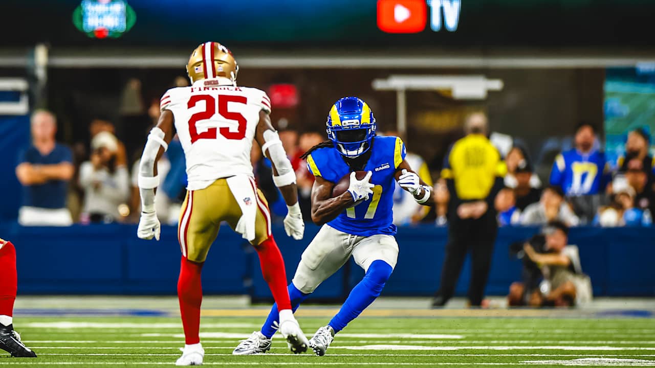 Matthew Stafford 18-yard strike to Davante Adams - Los Angeles Rams Highlights - Week 5 vs. San ...