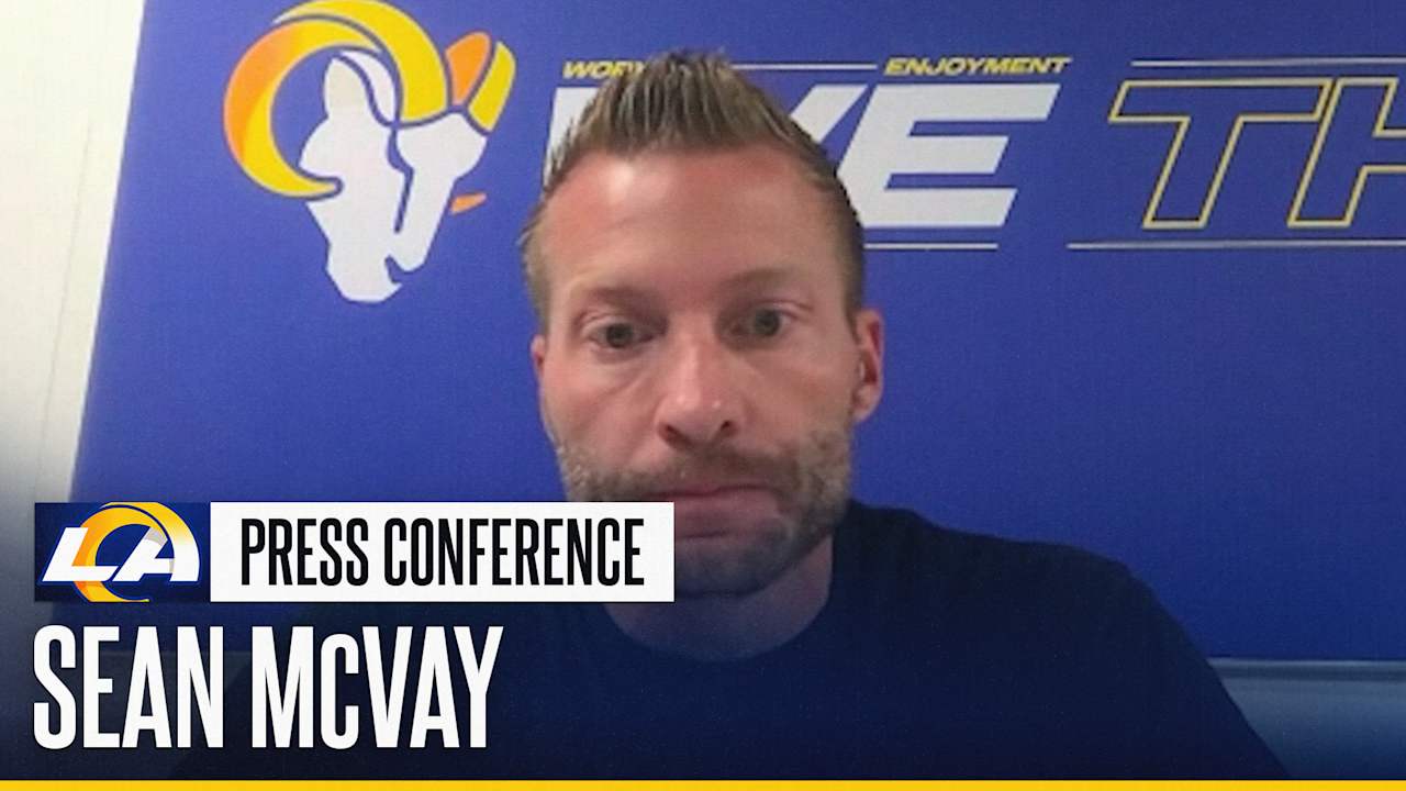 Los Angeles Rams head coach Sean McVay press conference - Moving ...