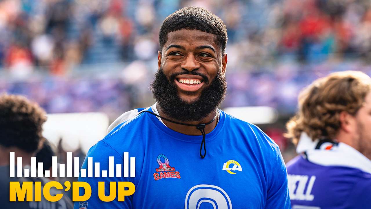 Jared Verse Mic'd Up - Los Angeles Rams rookie outside linebacker Jared ...