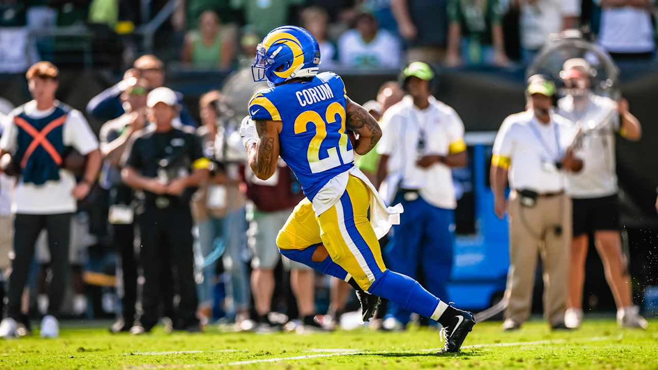 Blake Corum 12-yard rush - Los Angeles Rams Highlights - Week 3 vs ...