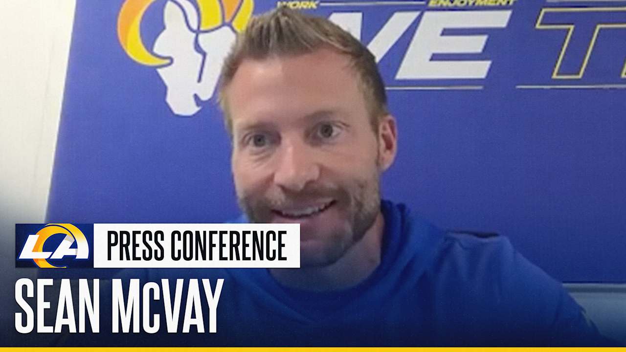 Los Angeles Rams head coach Sean McVay press conference | Injury ...