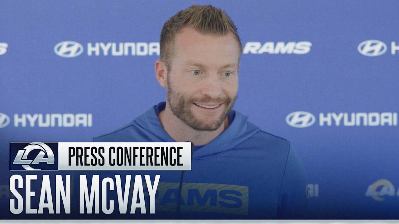 Los Angeles Rams head coach Sean McVay Press Conference | Offensive ...