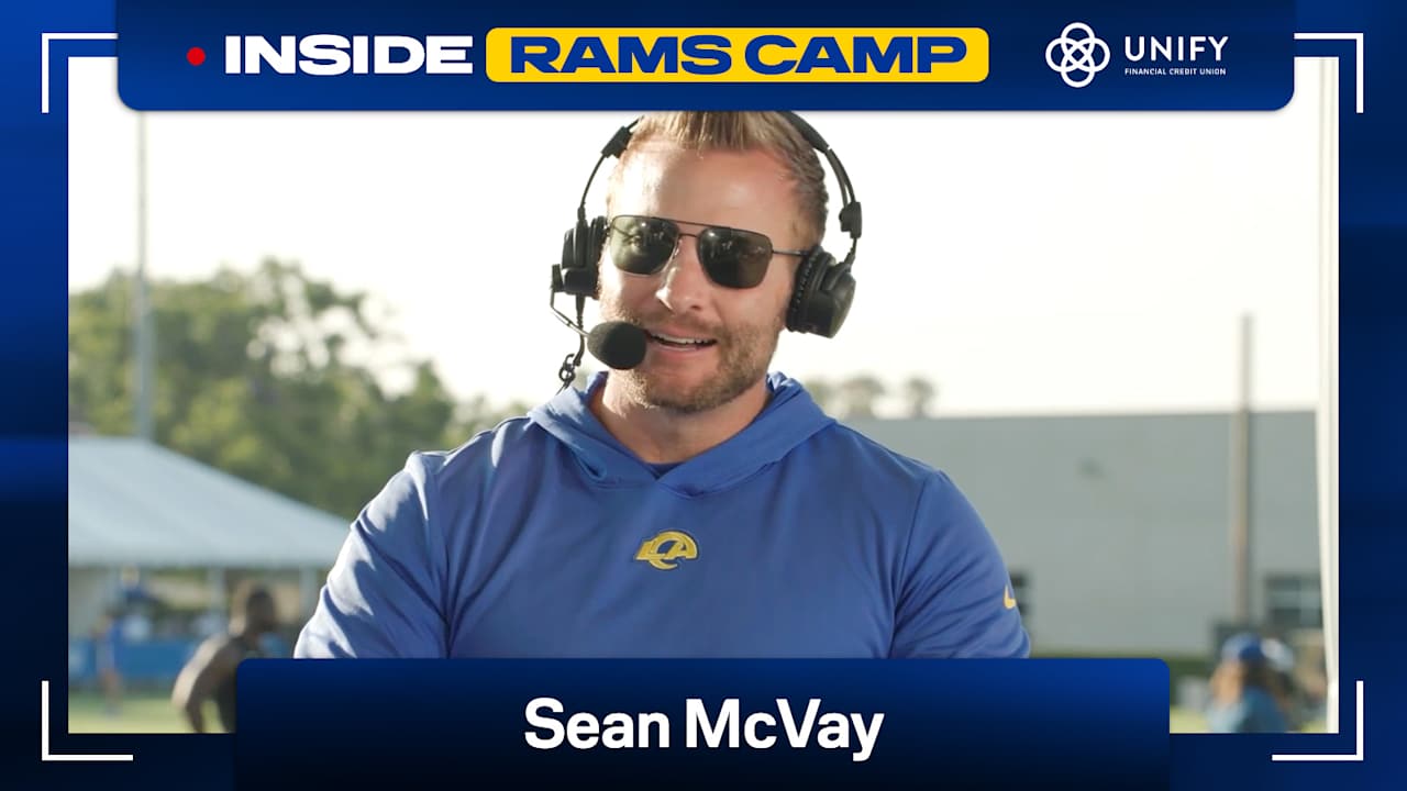 Sean McVay Inside Rams Camp - Head coach Sean McVay on standout rookies ...
