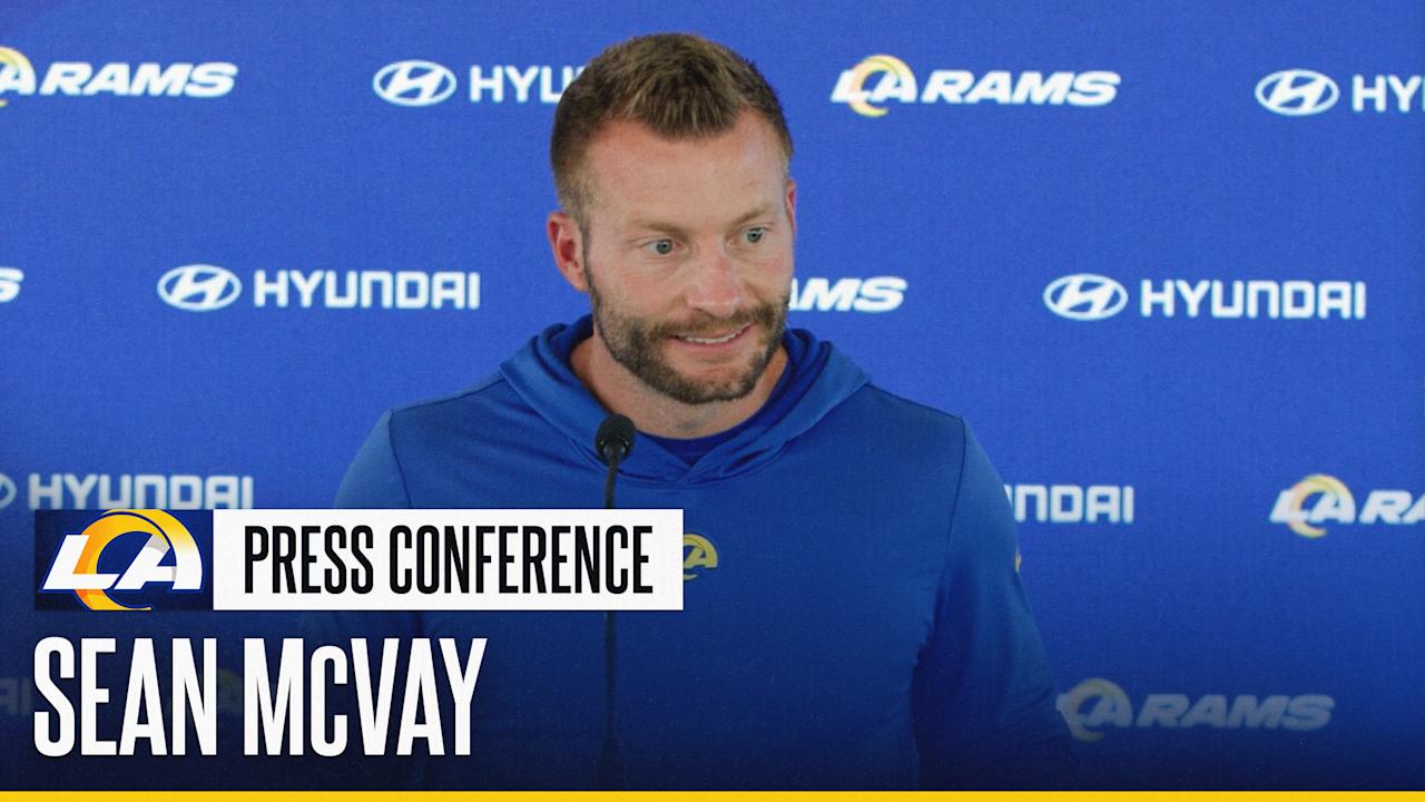 Los Angeles Rams head coach Sean McVay Press Conference | Setting ...