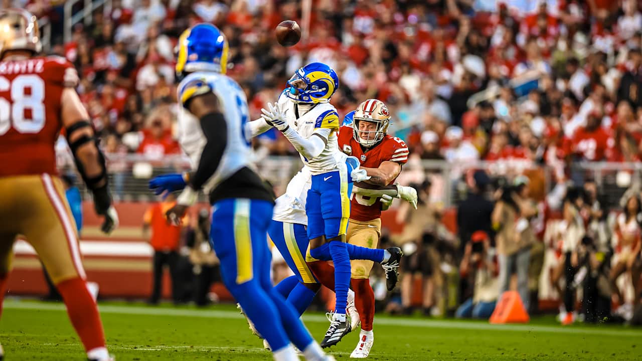 Emmanuel Forbes Interception - Los Angeles Rams Highlights - Week 10 vs ...