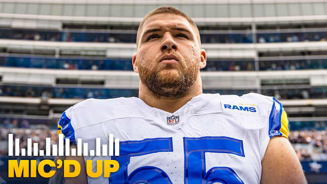 Braden Fiske Mic'd Up | Los Angeles Rams rookie defensive end Braden ...
