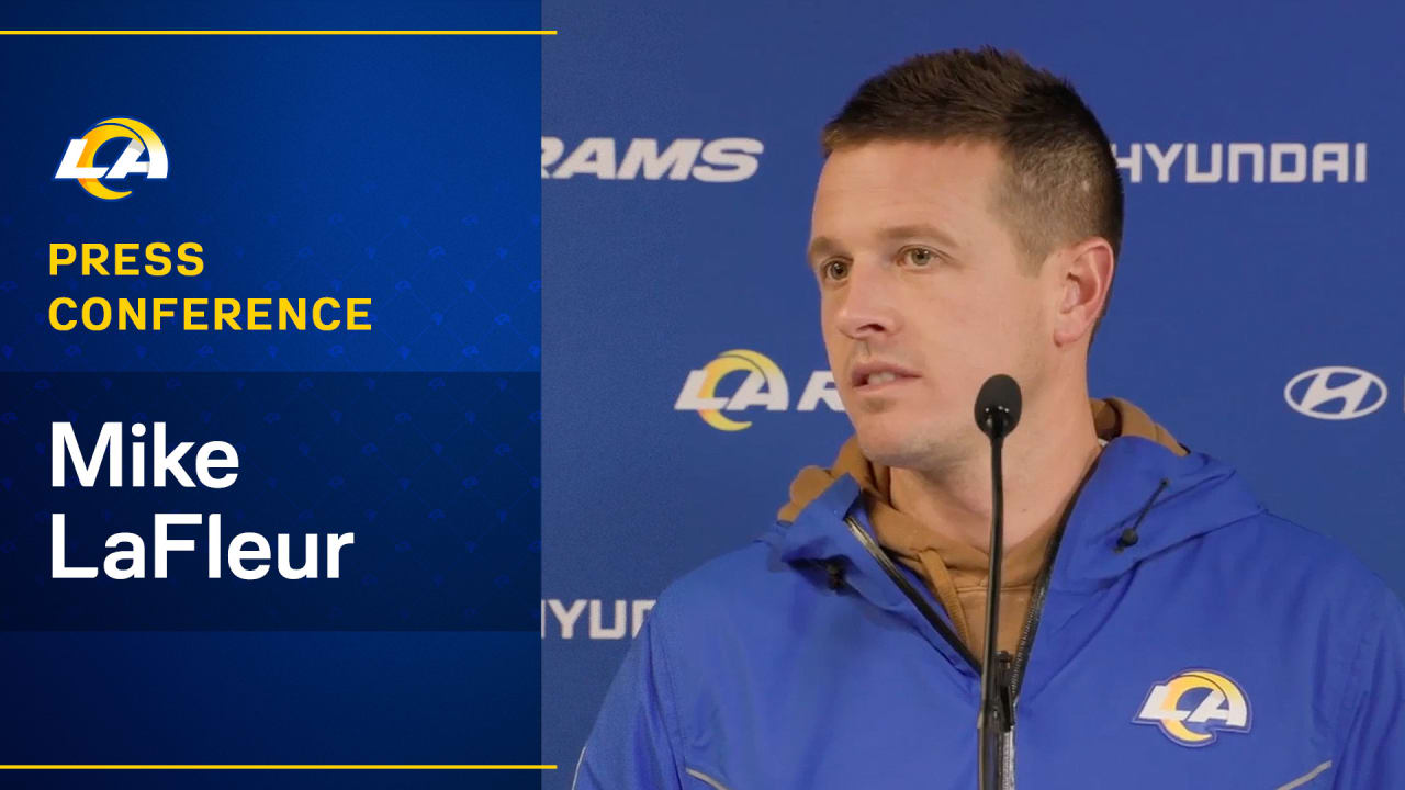 Rams offensive coordinator Mike LaFleur on preparing for Thursday Night ...