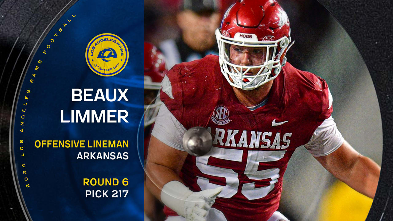 PHOTOS: Meet new Rams OL Beaux Limmer | 2024 NFL Draft