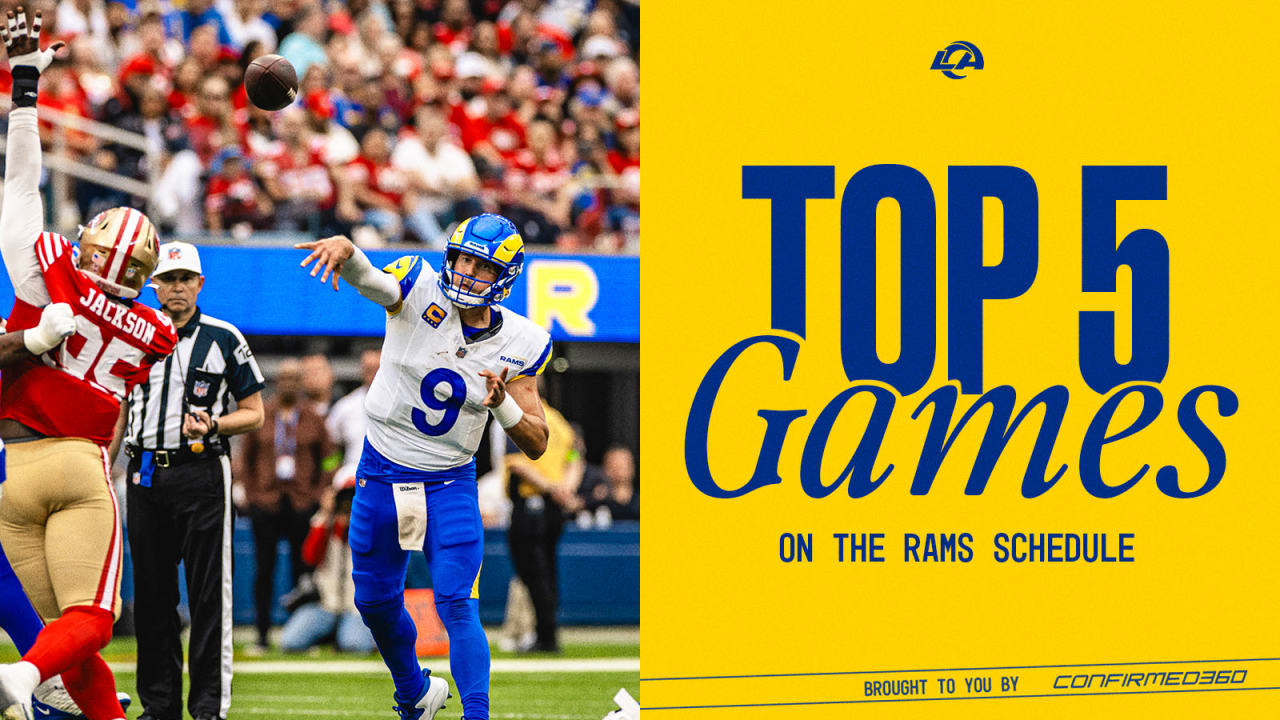 Top 5 games on Rams' 2024 schedule