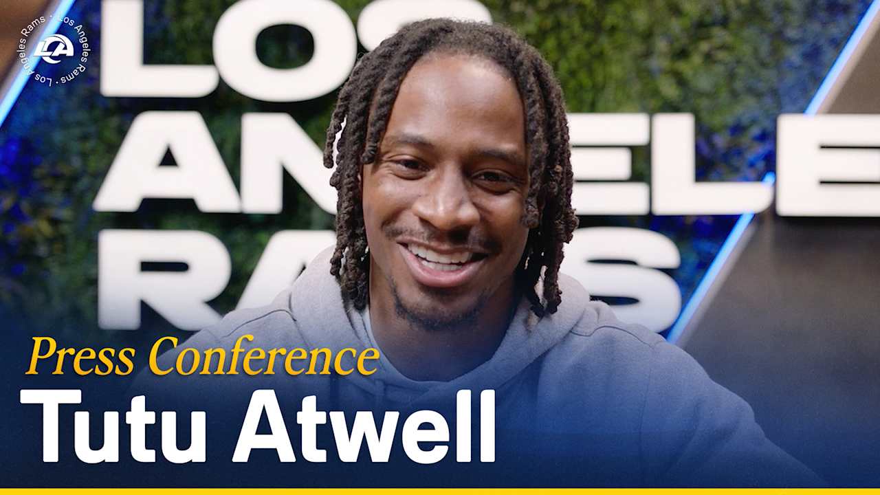 Tutu Atwell press conference - Rams wide receiver Tutu Atwell addresses ...