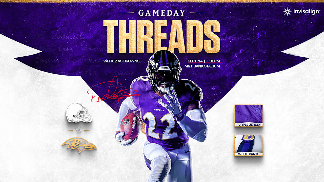 Ravens Go With Classic Uniform Combo for Home Opener vs. Browns ...