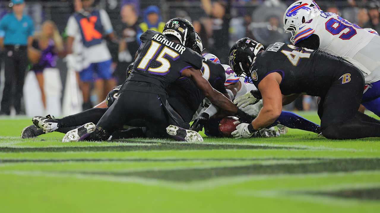 Patrick Ricard Recovers Fumble for Touchdown | Ravens-Bills Highlights ...