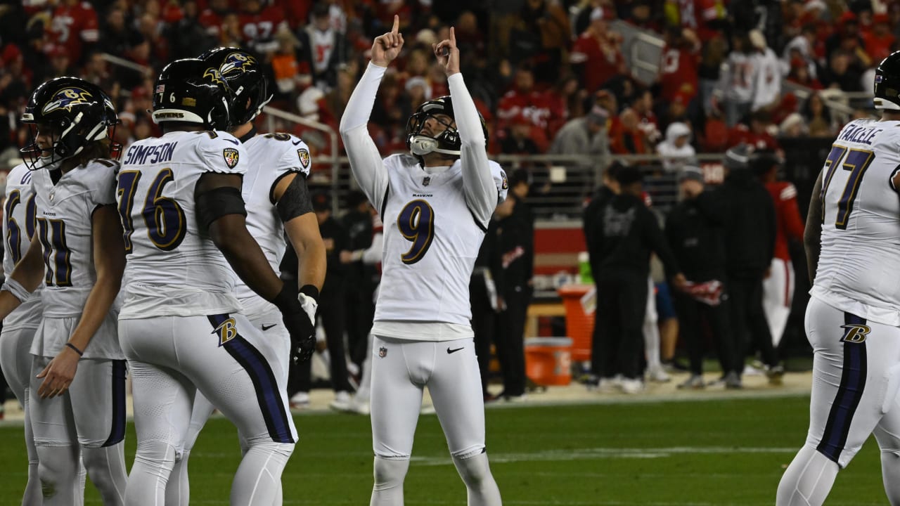 Justin Tucker Hits 28-Yard Field Goal at Levi's Stadium | Ravens-49ers ...