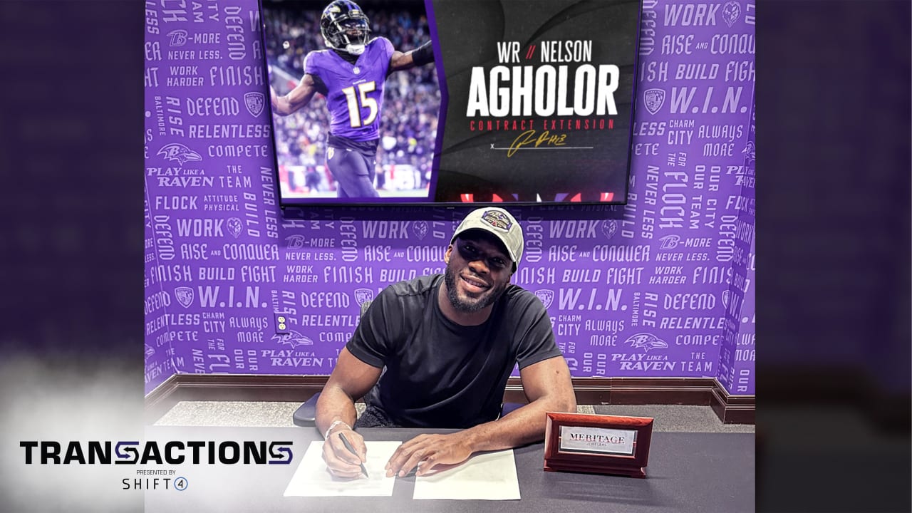 Ravens Sign Nelson Agholor to One-Year Extension