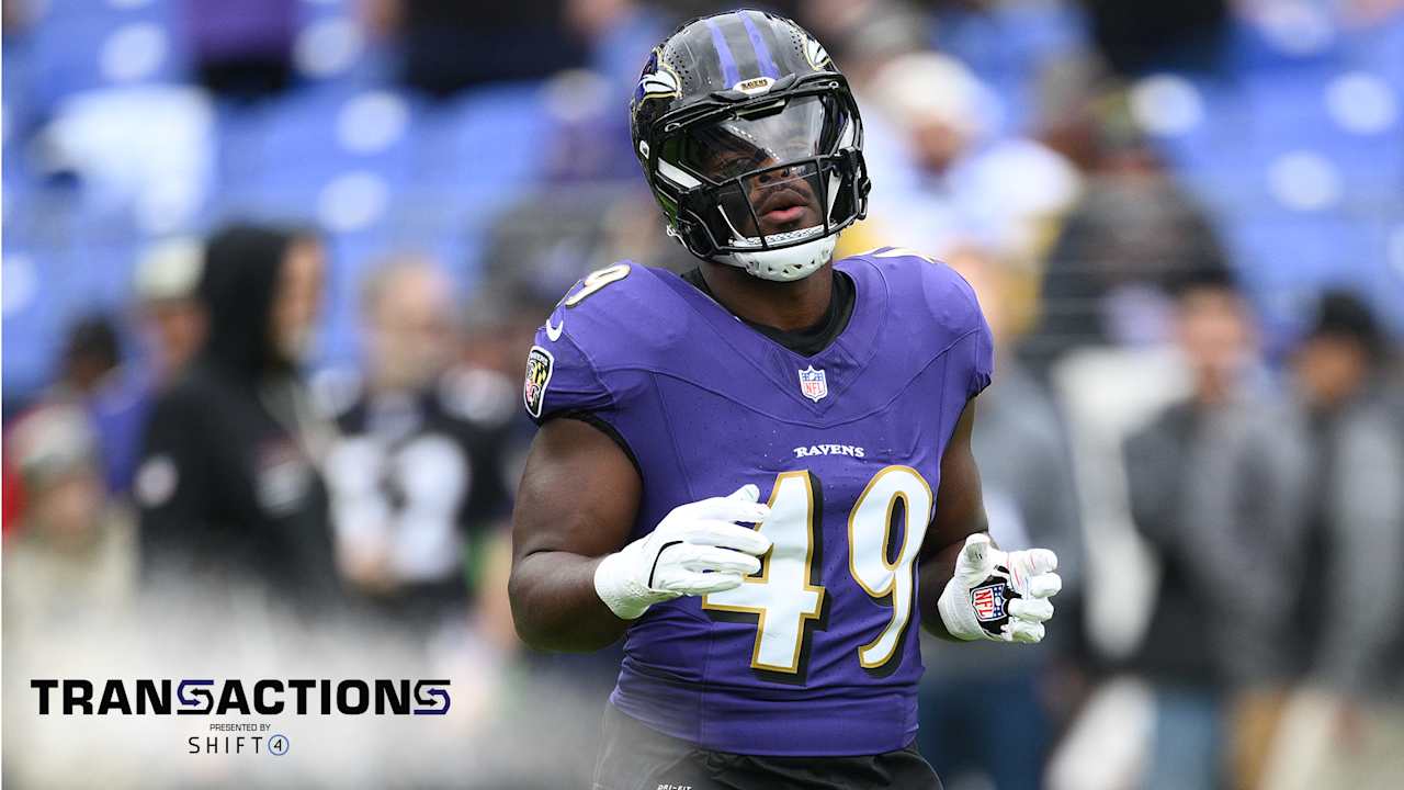 Ravens Activate Jay Higgins IV From Injured Reserve to 53-Man Roster