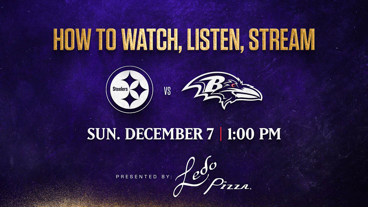 How to Watch, Listen, Live Stream Ravens vs. Steelers, Week 14