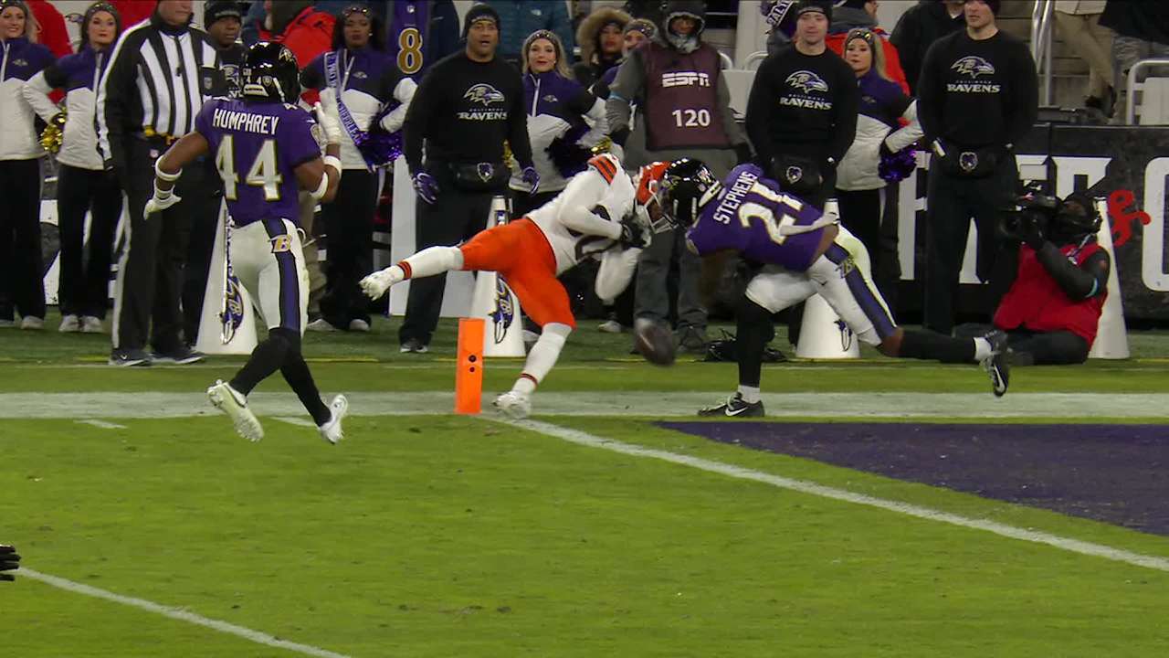 Brandon Stephens Breaks Up Potential Touchdown | Highlight: Ravens vs ...