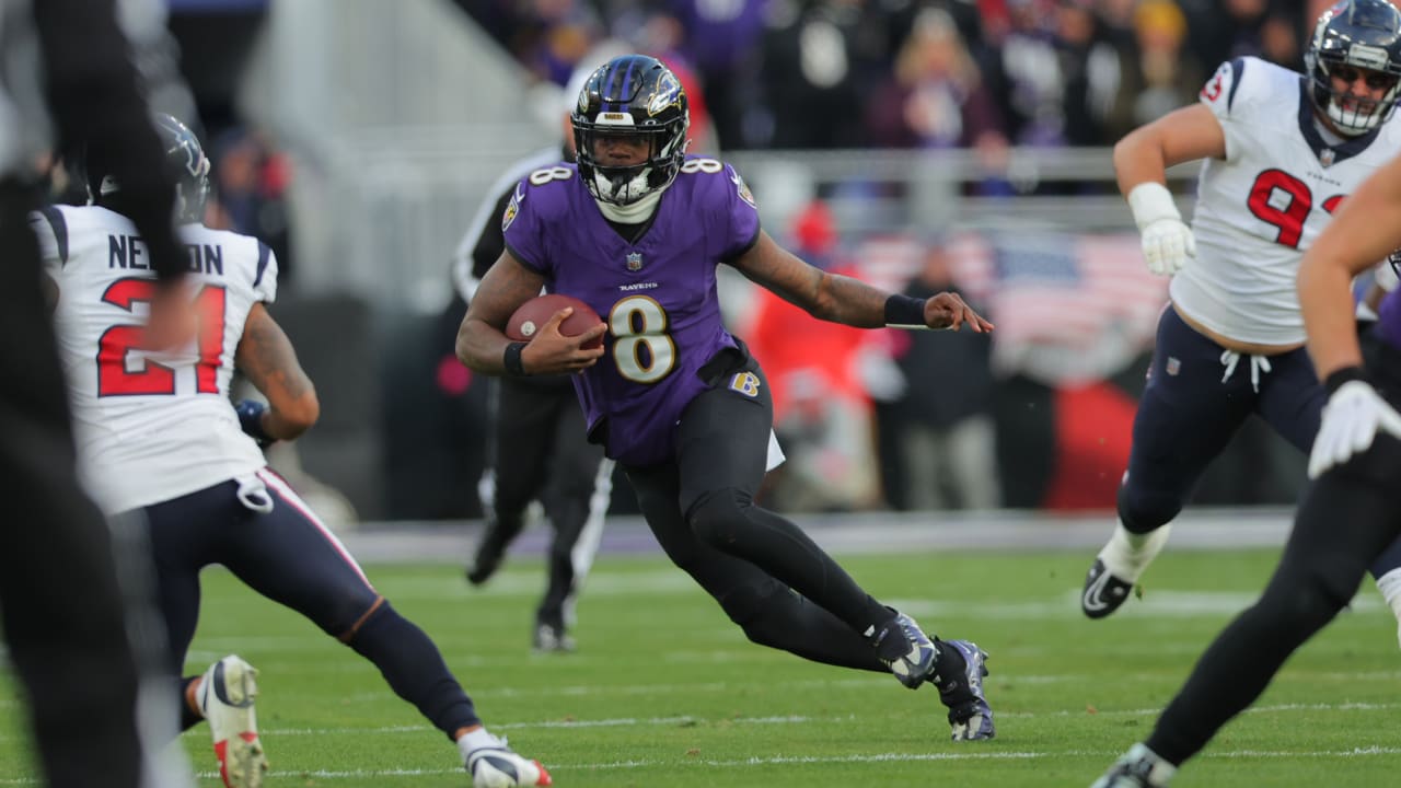 Lamar Jackson Takes Off for 23-Yard Run | Ravens-Texans Playoff Highlights