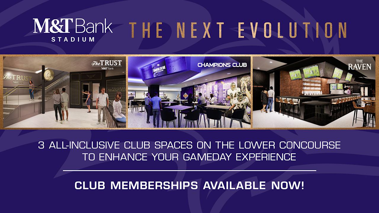 Ravens Announce New Lower Concourse Club Spaces at M&T Bank Stadium