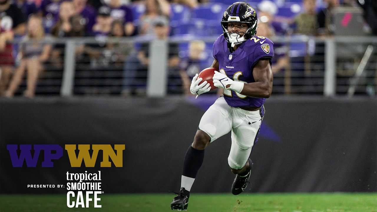 Ravens Rookie RB Rasheen Ali Doubtful vs. Chiefs | Who’s Playing, Who’s Not