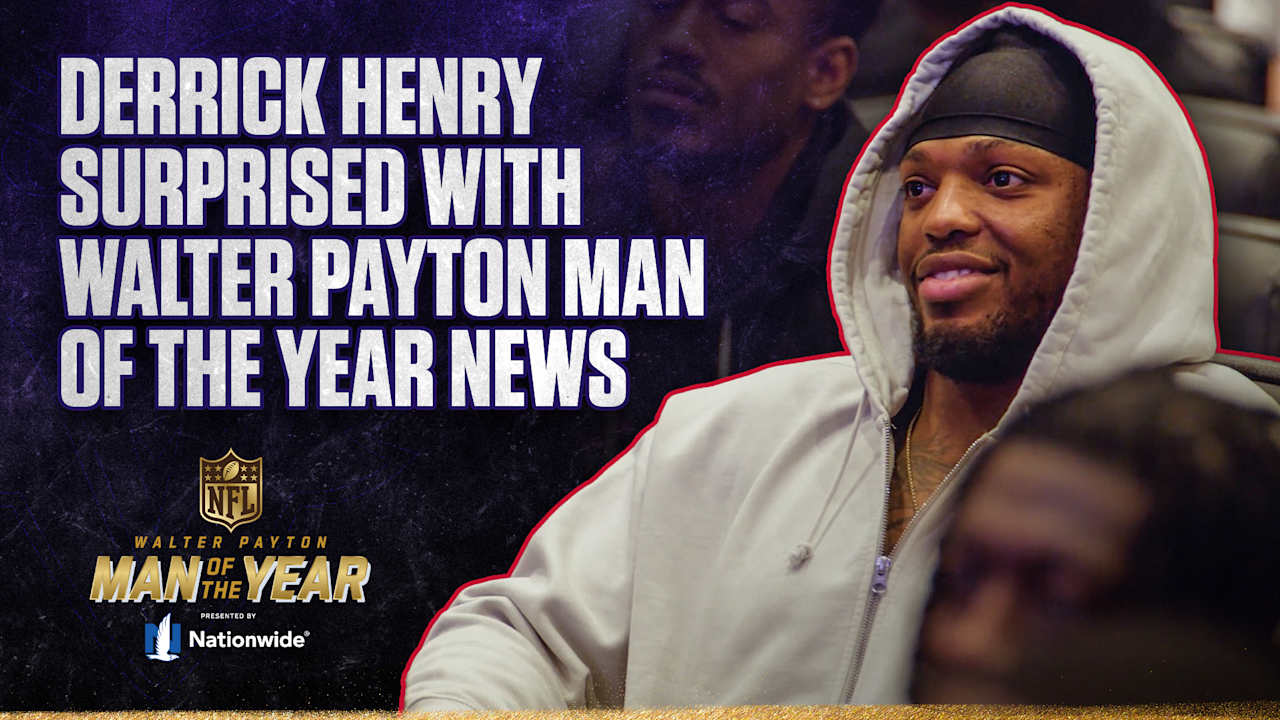 Derrick Henry Reacts to Being Ravens' Walter Payton Man of the Year