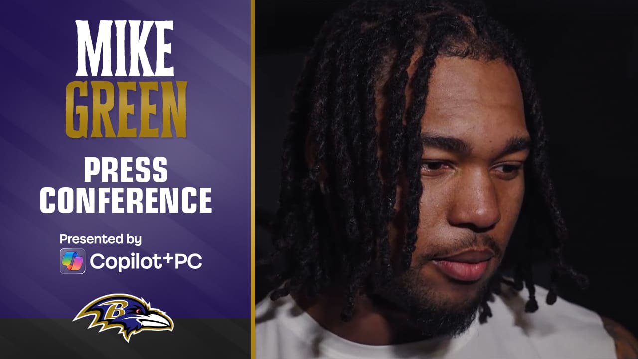 Mike Green on His First Career Sack | Ravens Press Conference