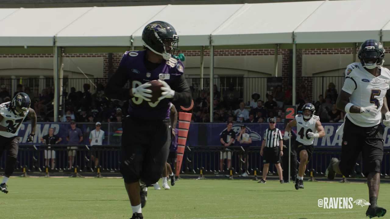 Top Play: Isaiah Likely Hauls in Long Catch With One Hand | Training ...