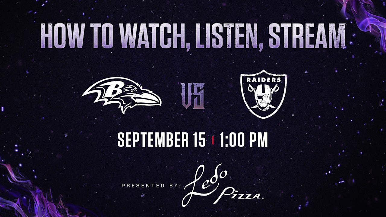 How to Watch, Listen, Live Stream Ravens vs. Raiders, Week 2