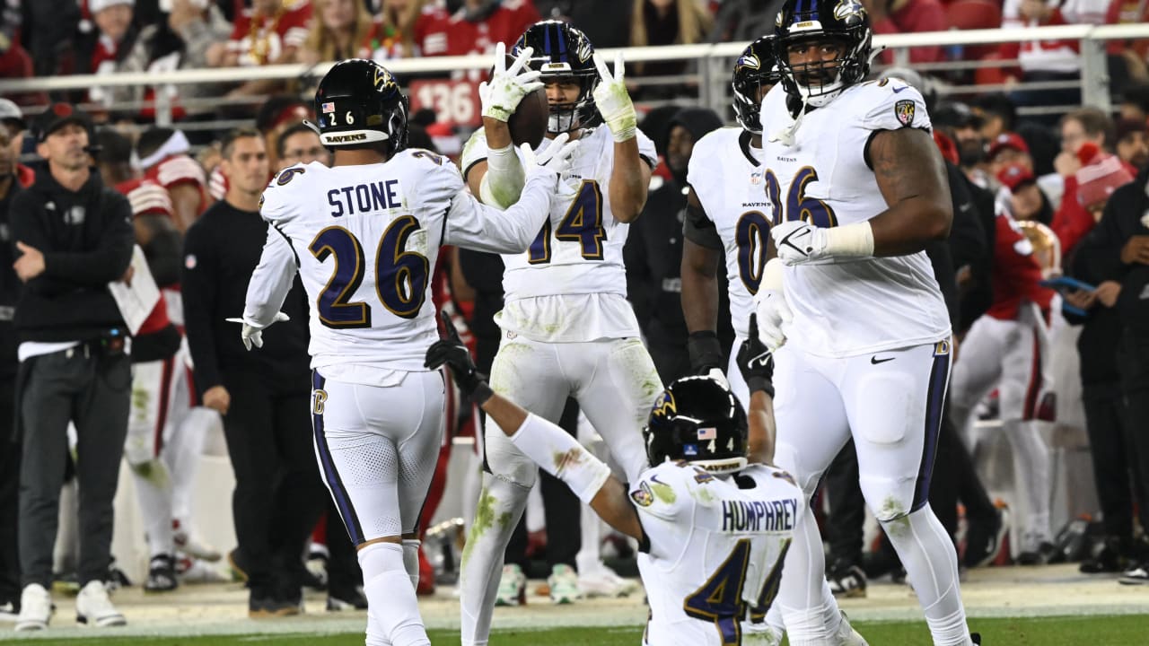 Kyle Hamilton Gets a Second Interception vs. 49ers | Ravens-49ers ...