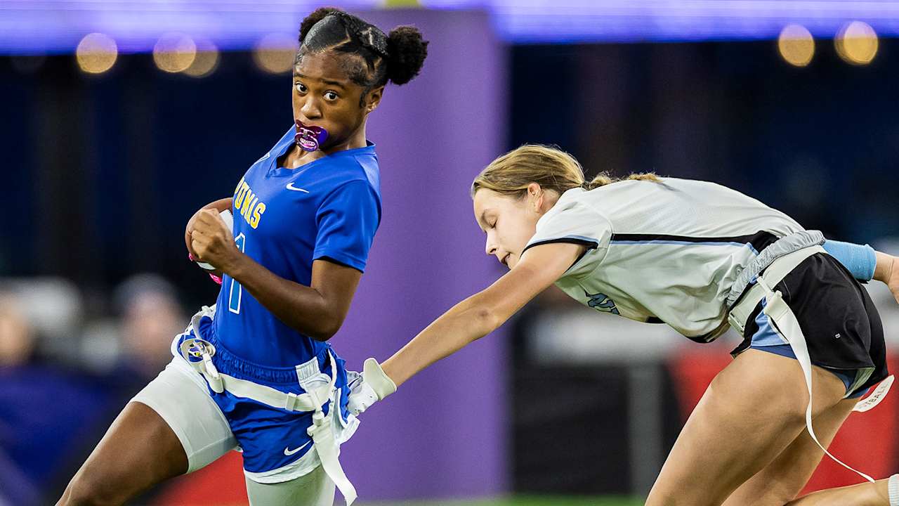 Girls Compete in Maryland Flag Football Playoffs
