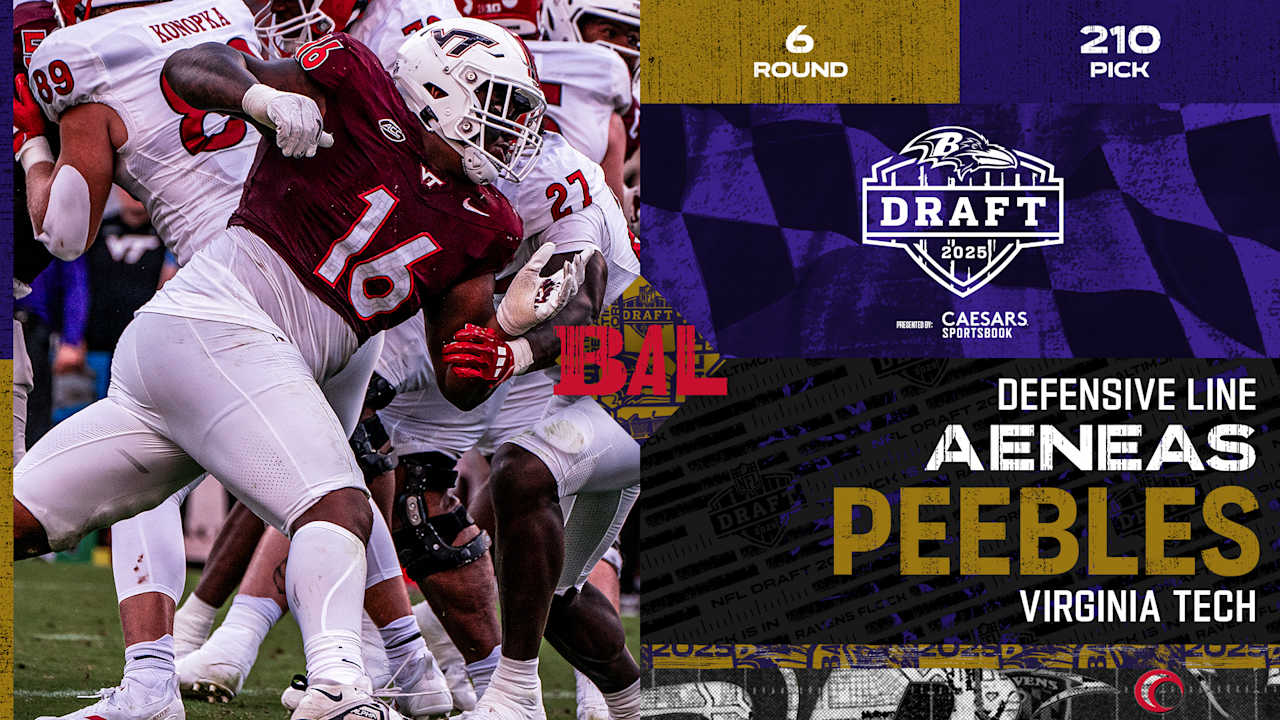 Aeneas Peebles Drafted By Ravens in Sixth Round