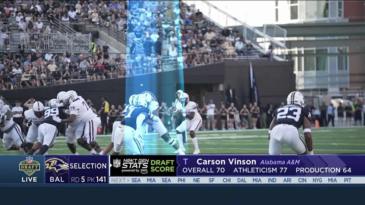 Watch Ravens Select Carson Vinson No. 141 Overall | Ravens Press Conference