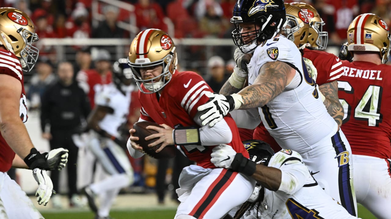 Brent Urban Sacks Sam Darnold With Jadeveon Clowney | Ravens-49ers Highlights, Week 16